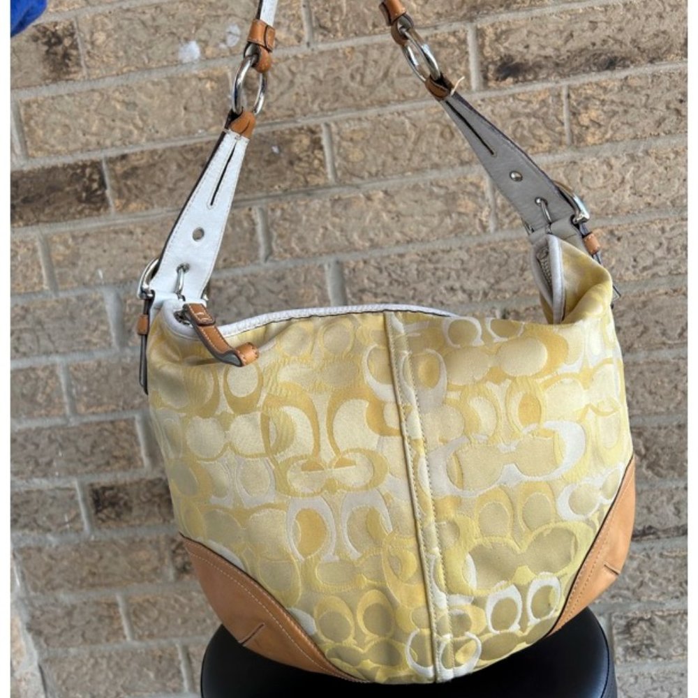 Coach Yellow Signature Shoulder Bag Style 1851 Y2k - Gem